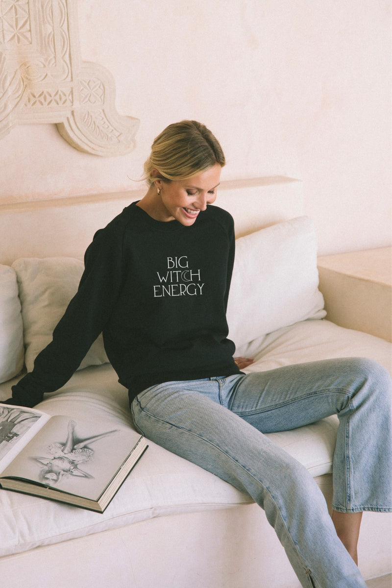 "Big Witch Energy" Relaxed Sweater – Om & Ah London