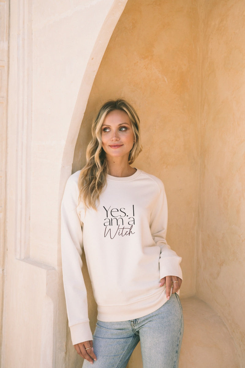 "Yes, I am" Relaxed Sweater – Om & Ah London